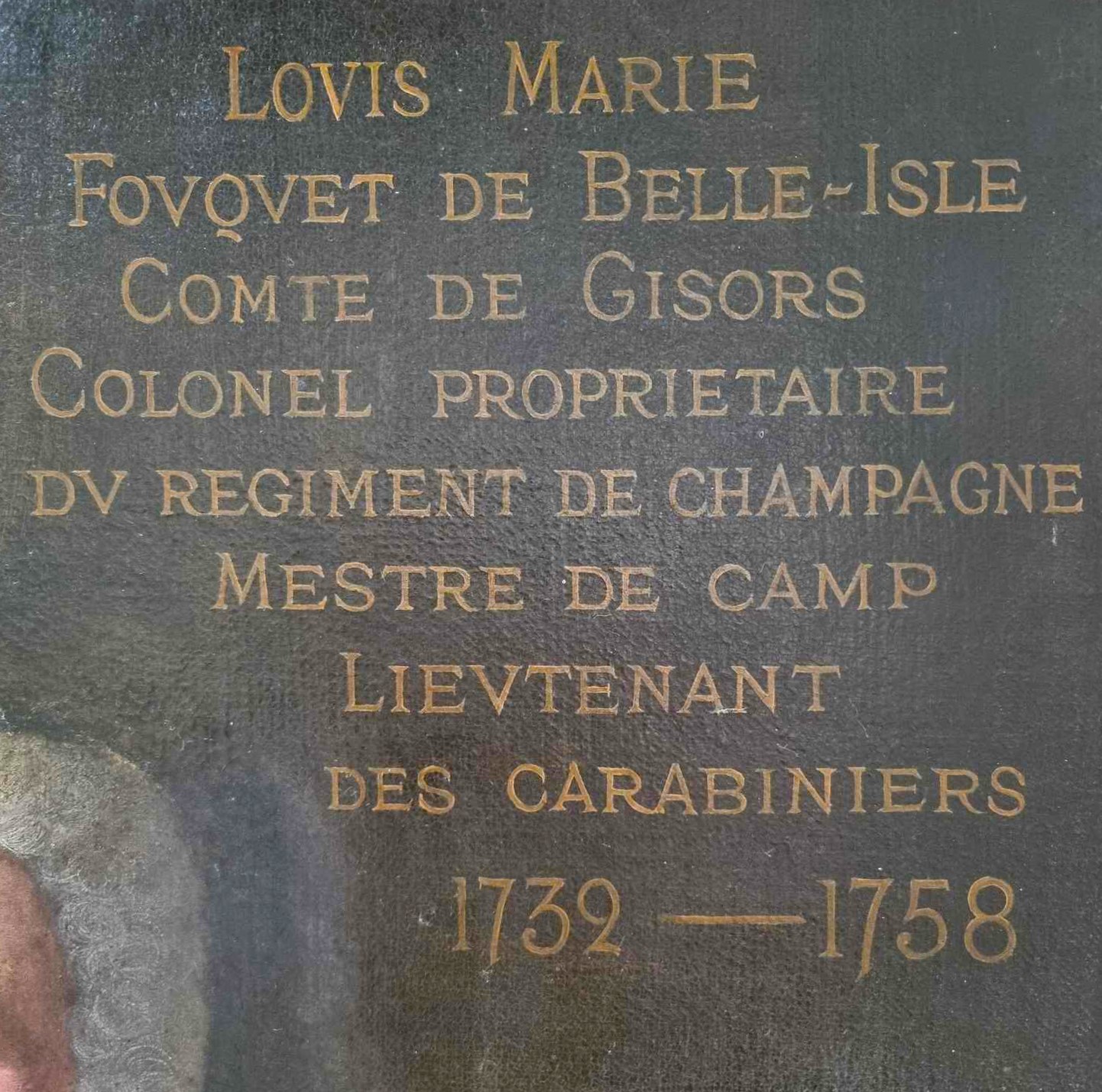 PORTRAIT OF COUNT LOUIS MARIE FOUQUET 1758 - SECOLO: Art & Antiques