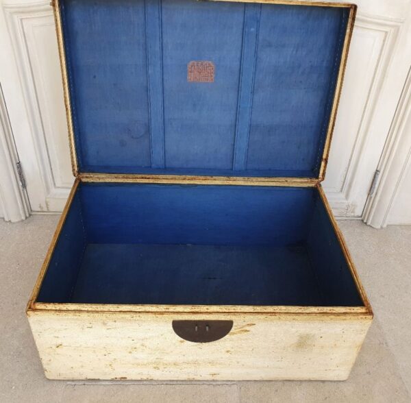 CHINESE VELLUM TRUNK – SECOLO: Art & Antiques